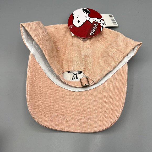 Peanuts | Accessories | Snoopy Hat Men Peach Golf Peanuts Washed Strap ...
